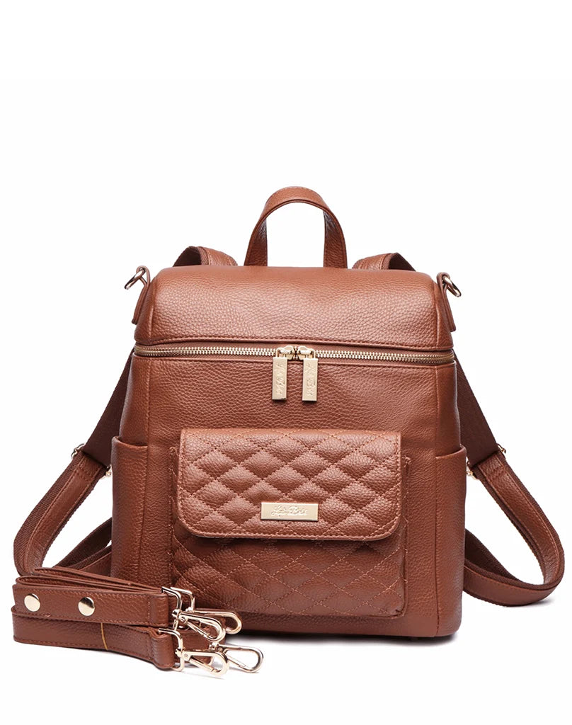 Petit Monaco Diaper Bag | Caramel Brown – Wrightsville Ave Boutique